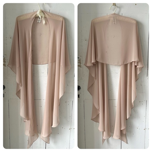 Eliza J | Accessories | Eliza J Formal Sheer Beige Ivory Cream Shawl ...